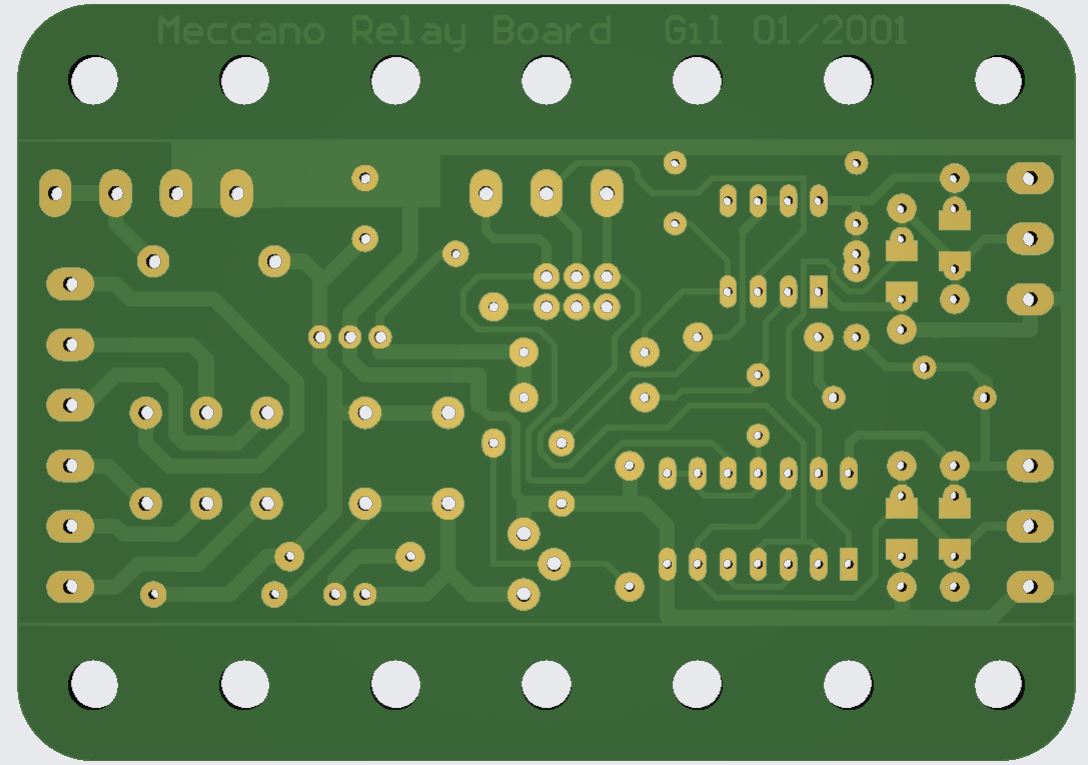 The Meccano Relay Board - Electronics in Meccano
